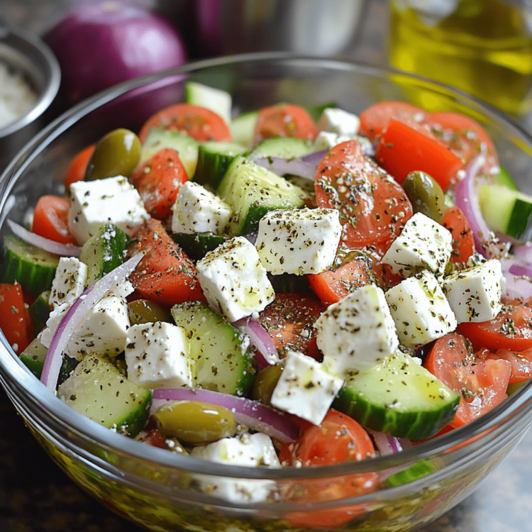 Easy Refreshing Greek Salad Recipe Under 15 Minutes